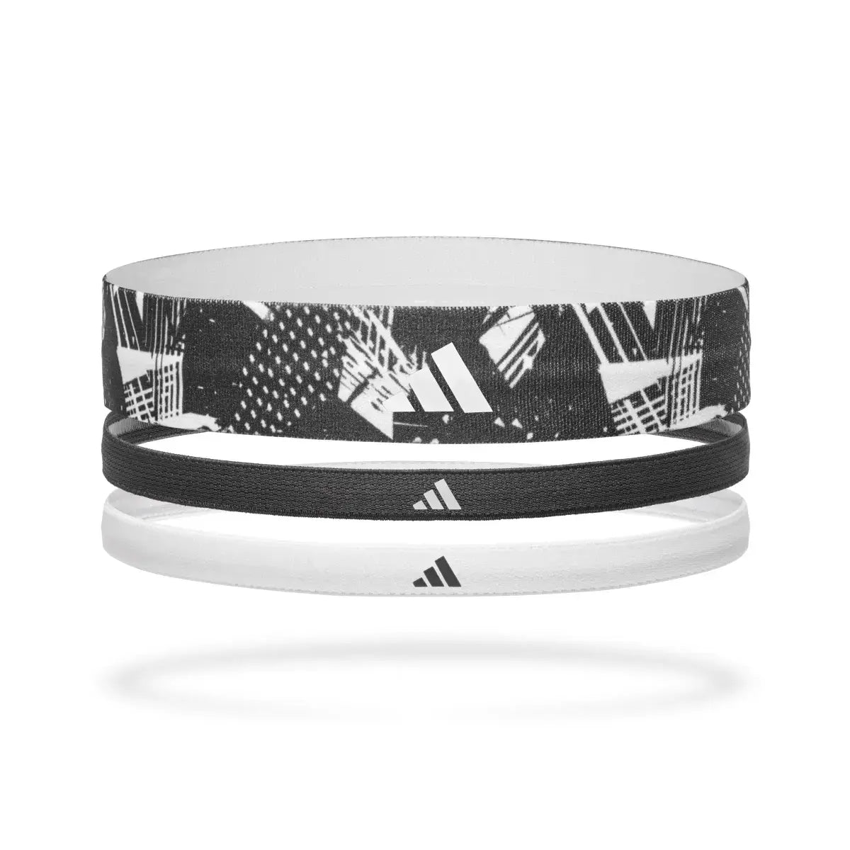 Adidas Bandoletes Hairbands Gráfico Preto Branco – Ta Cuiar