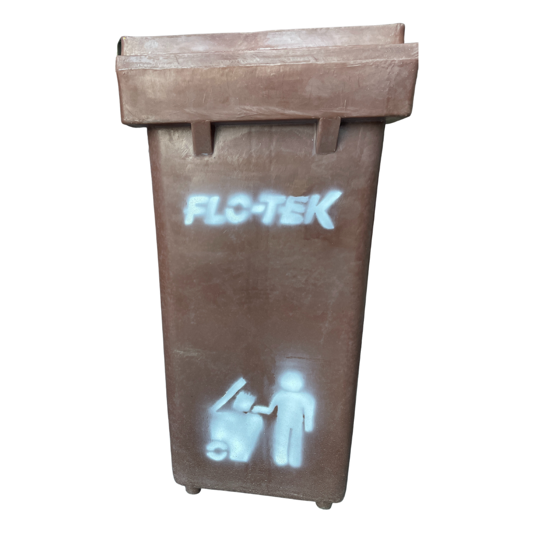 Balde de Lixo com roda e tampa - 120 litros – Ta Cuiar