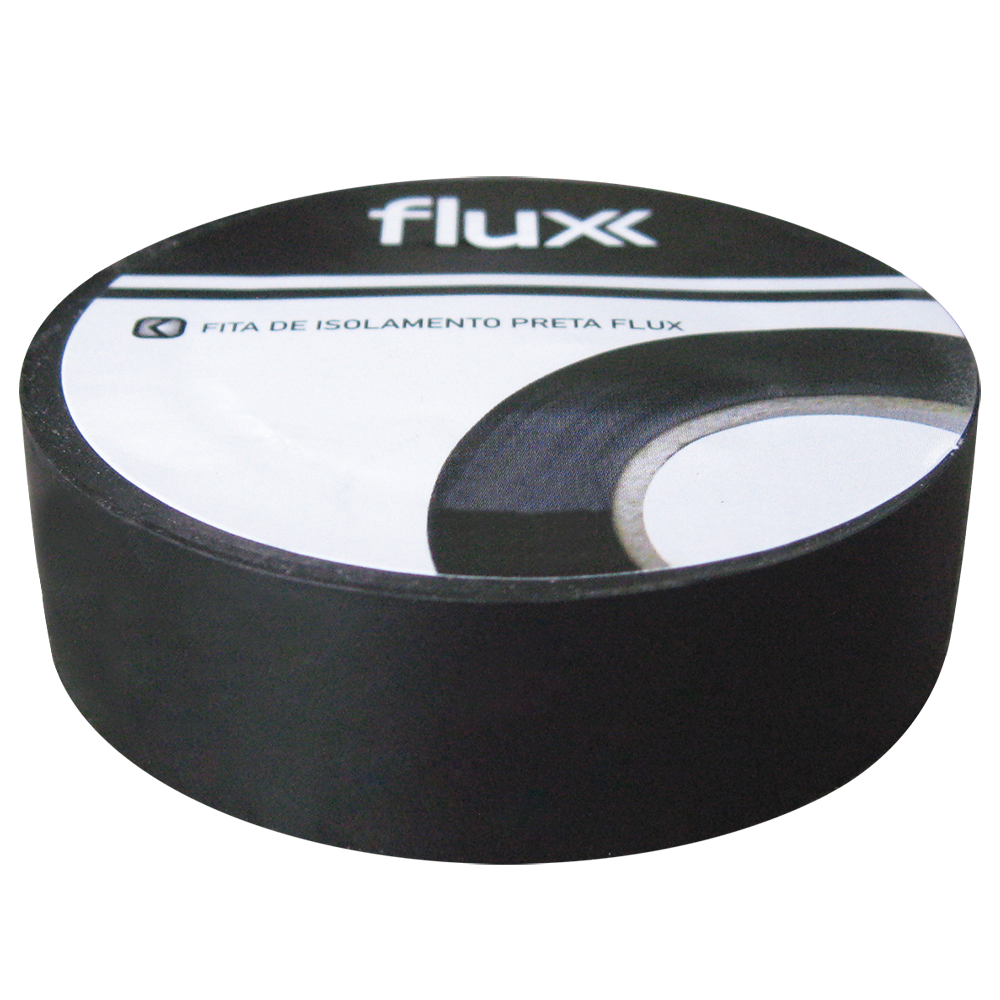 FITA ISOLADORA PRETA 38MM 15MT FLUX – Ta Cuiar